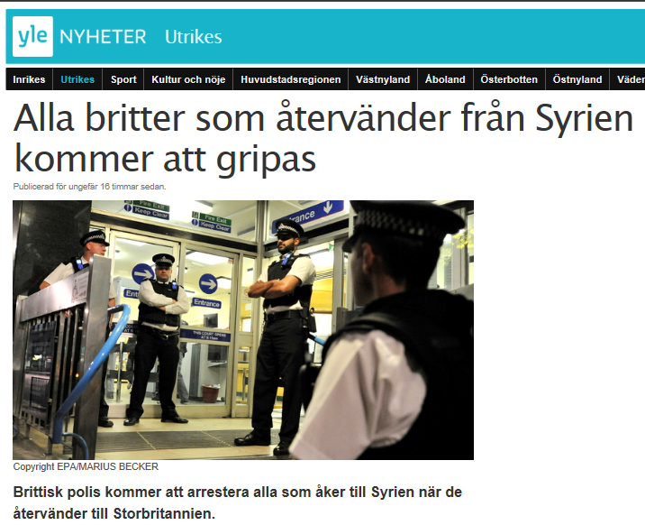 Återvändande syrier grips – Petterssons gör Sverige lagom!