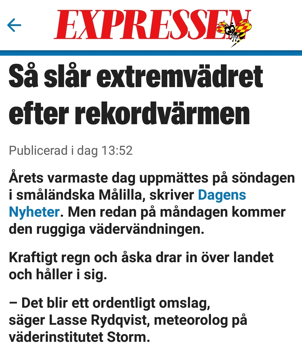 Extrema Expressen har utrotat den svenska sommaren… – Petterssons gör ...