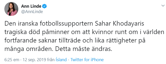 Sveriges nya utrikesminister Ann Linde – Petterssons gör Sverige lagom!