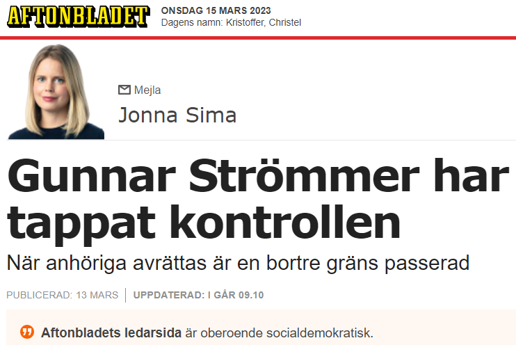 Aftonbladets ledarskribent har tappat allt… – Petterssons gör Sverige ...