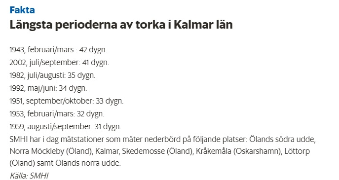 Rekordtorka? – Petterssons gör Sverige lagom!