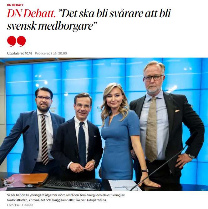 Det ska bli svårare att bli svensk medborgare – Petterssons gör Sverige ...