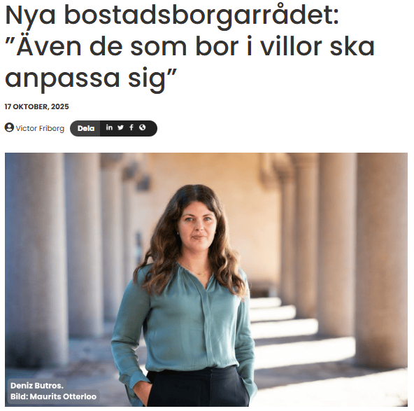 Även de som bor i villor ska anpassa sig – Petterssons gör Sverige lagom!